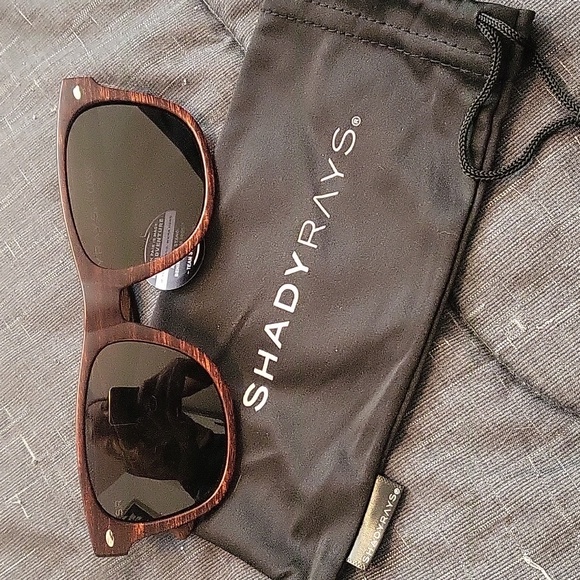 Shady Rays | Other | Shady Rays Matte Deep Wood Frame | Poshmark